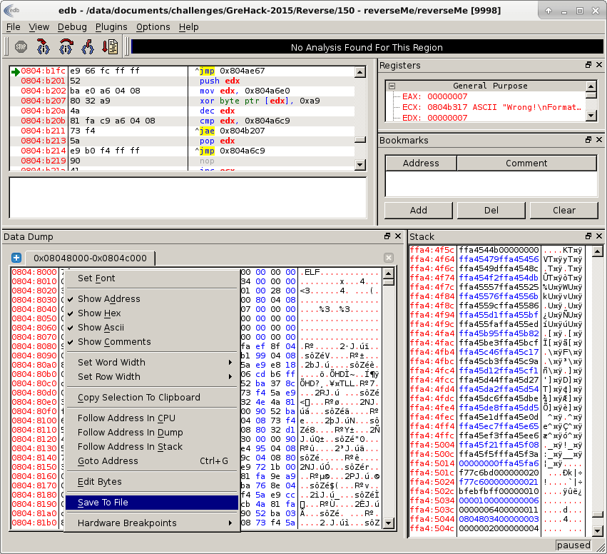 GreHack-2015/150-reverseMe - aldeid