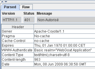 OWASP WebGoat:Basic Authentication - aldeid
