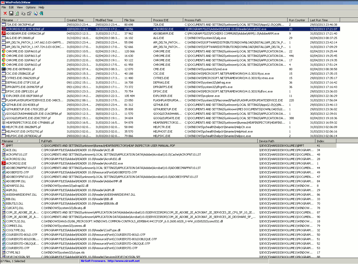 WinPrefetchView - aldeid